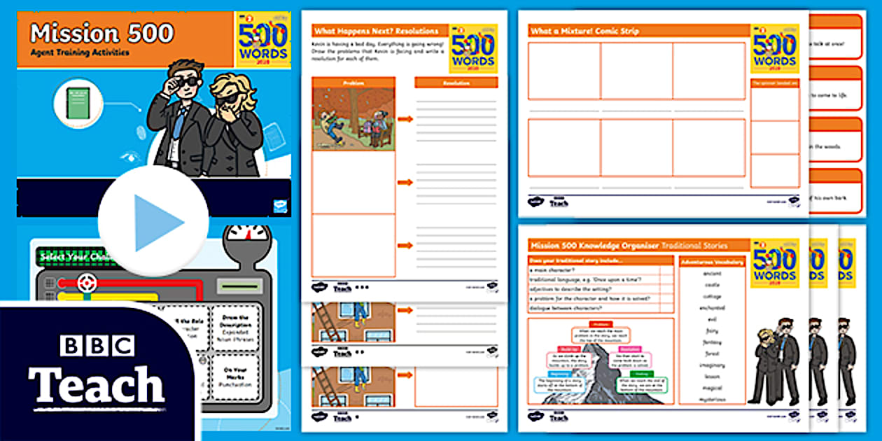 BBC 500 Words 2020: CfE First Level Mission 500 Resource Pack