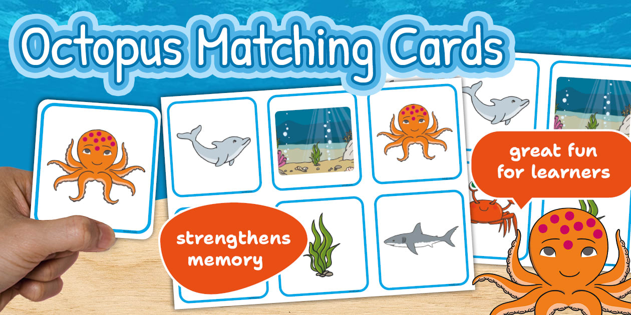 Octopus Matching Cards