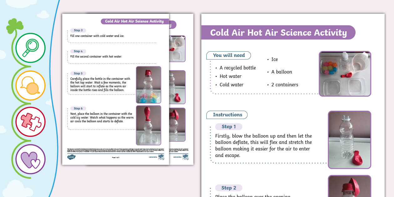 Cold Air/Hot Air Science Activity (teacher made) - Twinkl