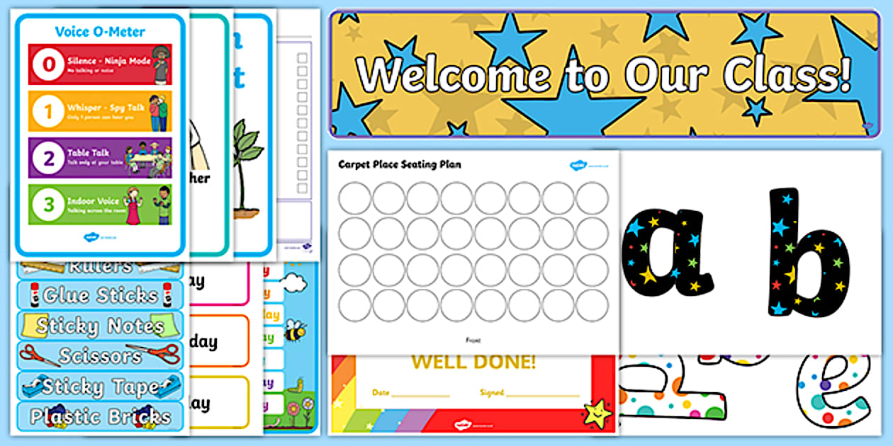 New Classroom Set Up Display Pack (teacher made) - Twinkl
