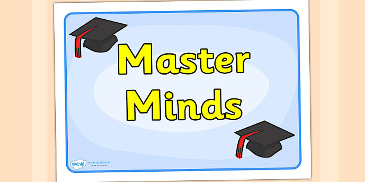 Editable Master Minds Group Sign (teacher made) - Twinkl