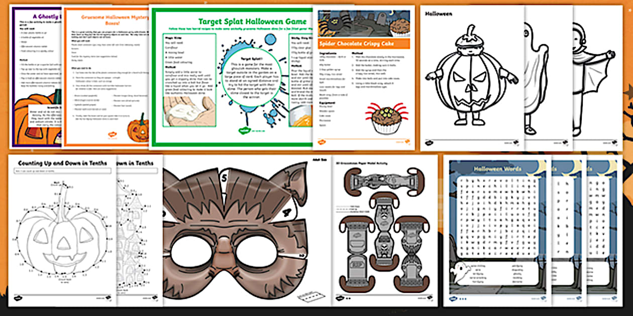 Halloween Printable Activities Pack (teacher made) - Twinkl