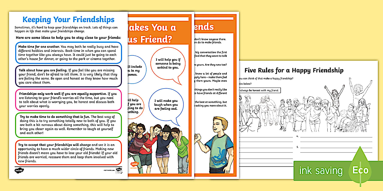Friendship Activities for Children Resource Pack | Twinkl