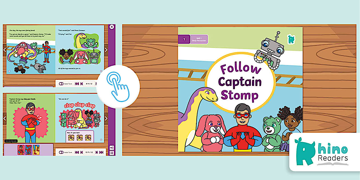 Level 1 Unit 1 Reading Scheme Book: Follow Captain Stomp