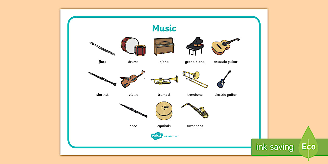 Precursive Music Word Mat (teacher made) - Twinkl