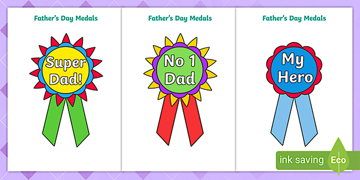 Editable Father's Day Printable Badges - Twinkl