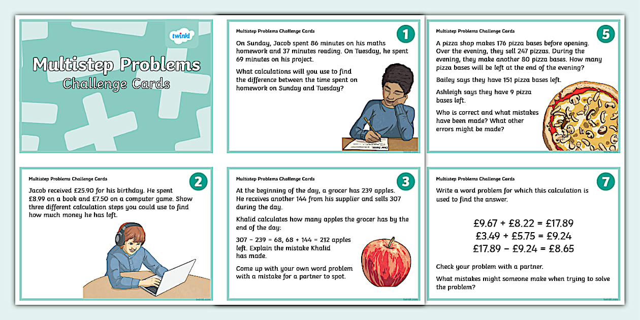 Addition & Subtraction Year 5 Multi-step Word Problems - Year 5