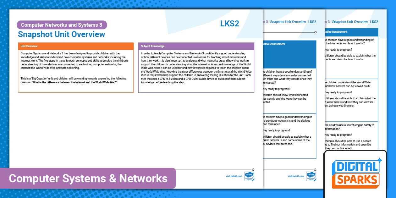 Computer Systems and Networks 3: Snapshot Unit Overview