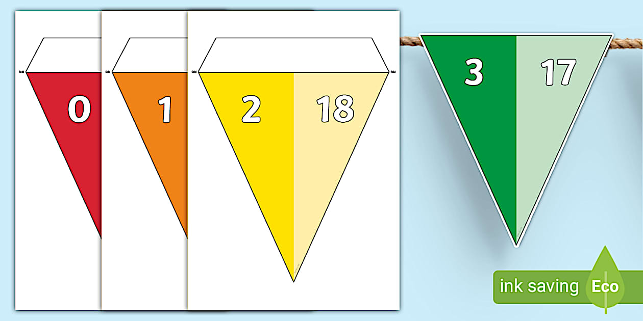 Number Bonds to 20 Bunting (teacher made) - Twinkl
