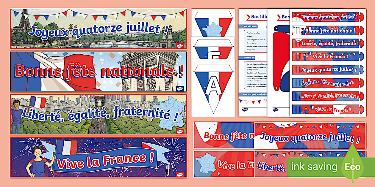 Editable French: Bastille Day Celebration Pack - Twinkl