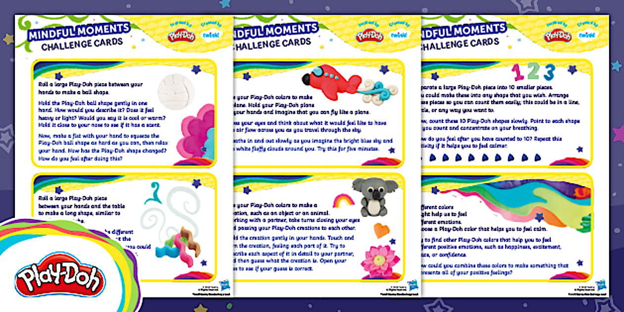 FREE! - Play-Doh: Mindful Moments Task Cards (teacher made)