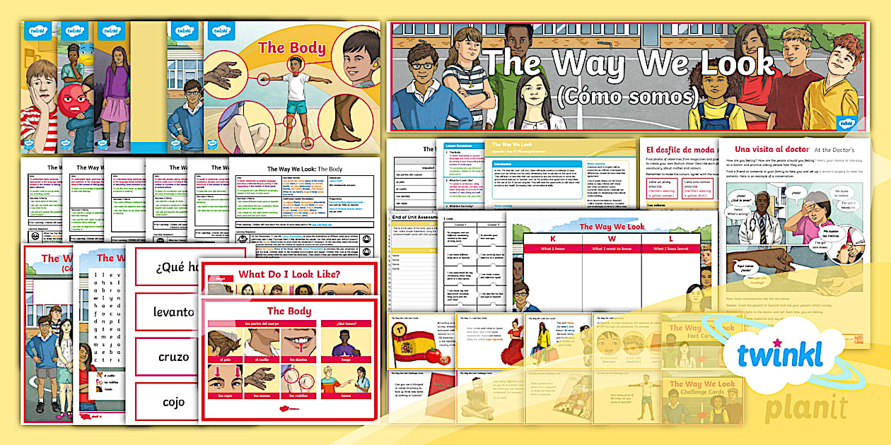 👉 PlanIt Year 5 Spanish Lesson Plans Pack: The Way We Look