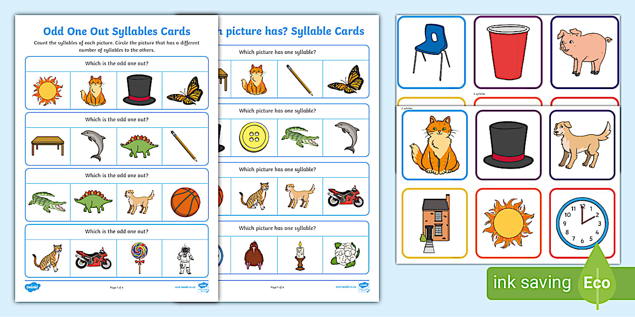Phonological Skills: Syllabification Pack (teacher made)