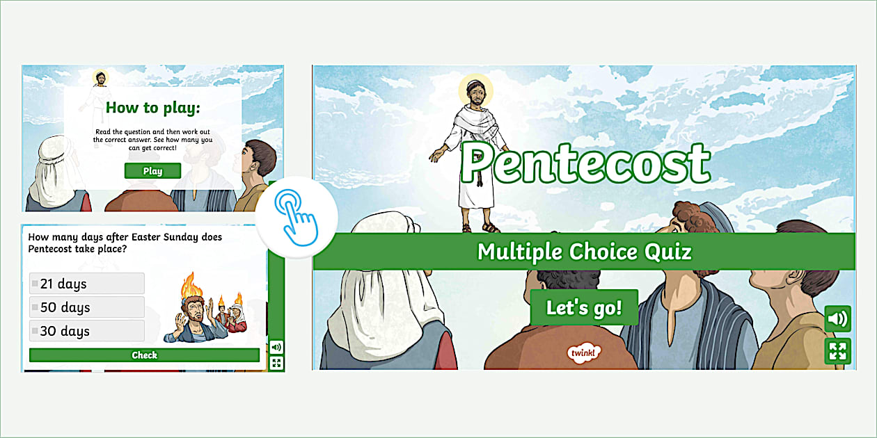 Pentecost Interactive Quiz (teacher made) - Twinkl