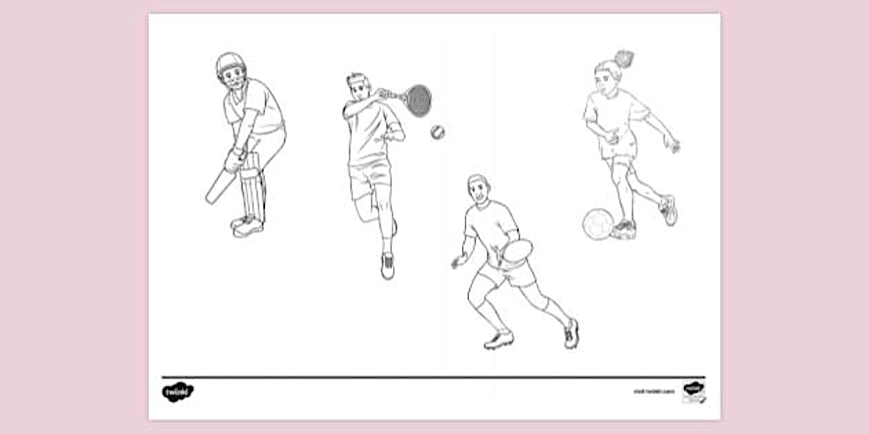 Sports Colouring Sheet - Colouring Sheets