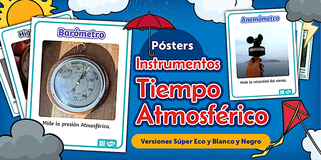Posters | Tiempo Atmosférico | Instrumentos | Ciencias | 2°