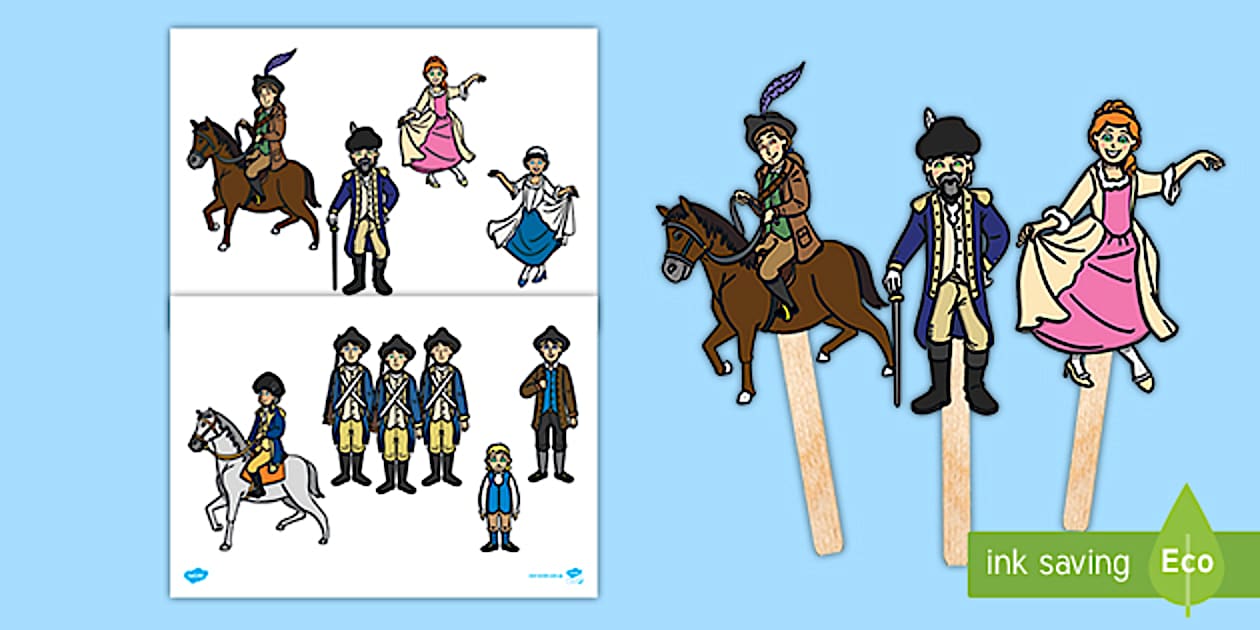 Yankee Doodle Went to Town Nursery Stick Puppets