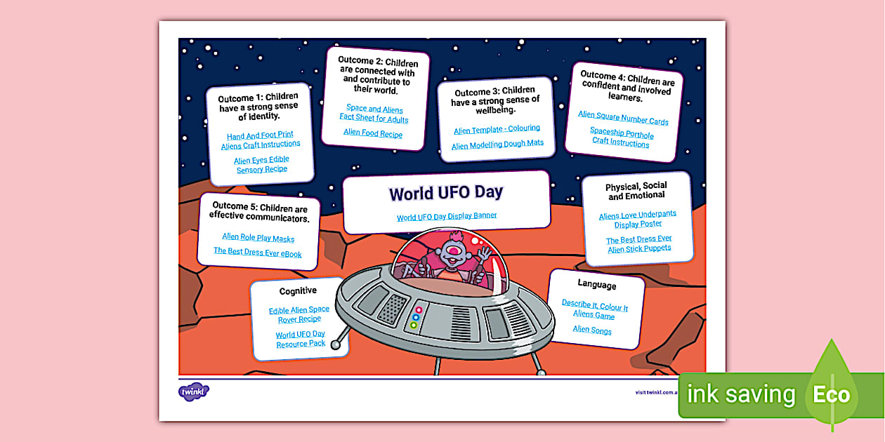 World UFO Day Topic Planner (teacher made) - Twinkl