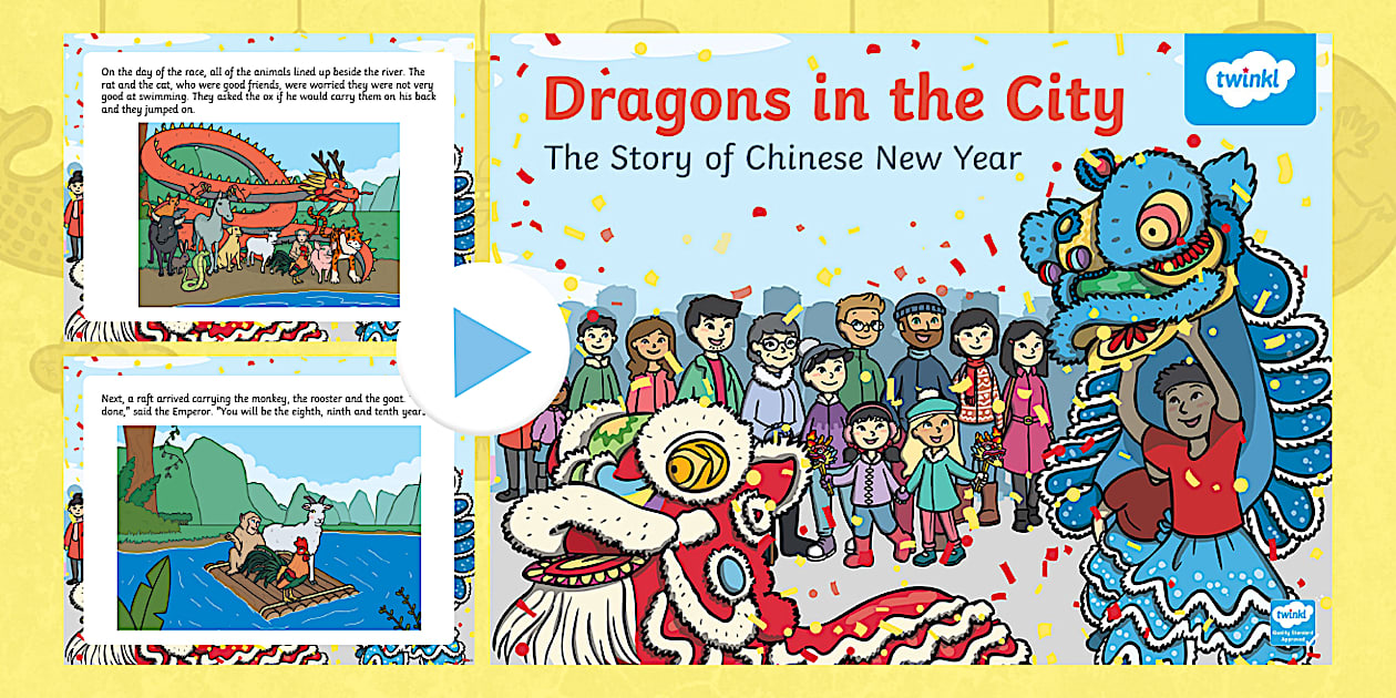 Dragons in the City: The Story of Chinese New Year PowerPoint