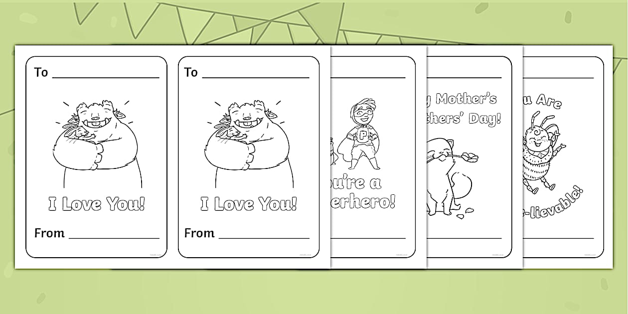 Mother's and Others' Day Greetings Card Inserts