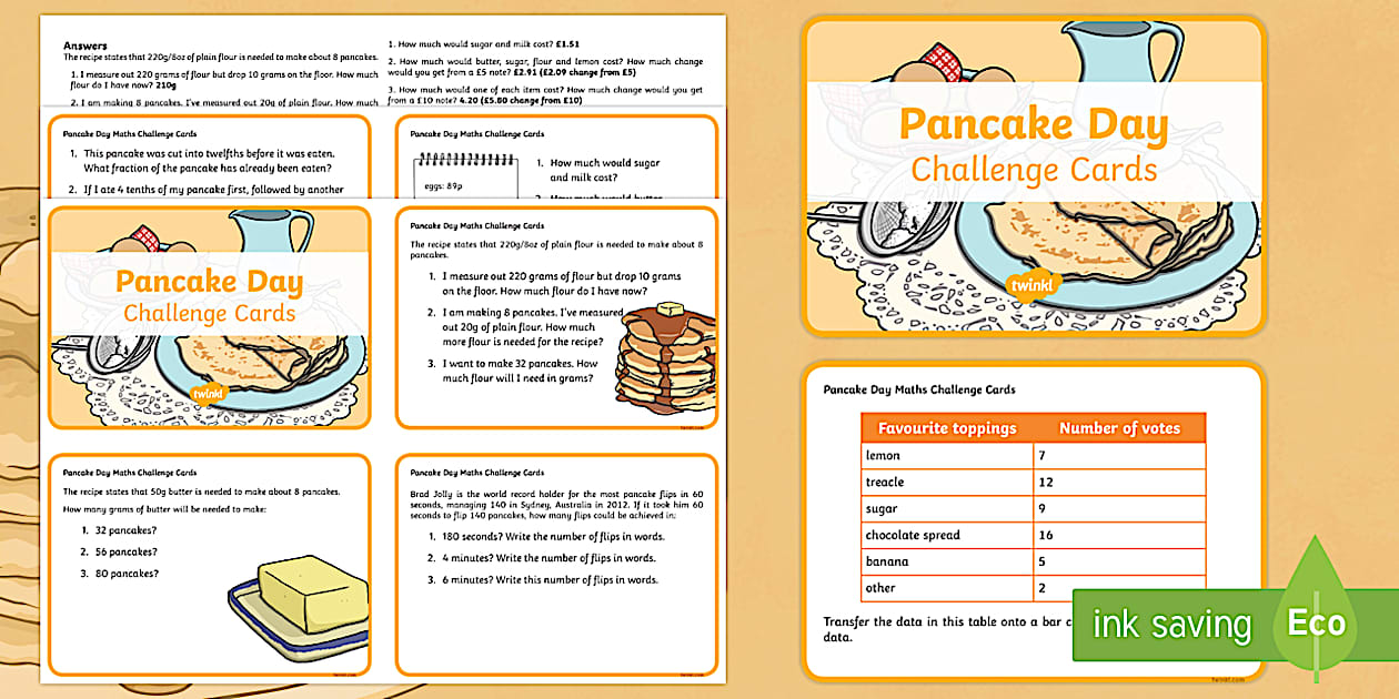 Pancake Day Maths KS2 (teacher made) - Twinkl