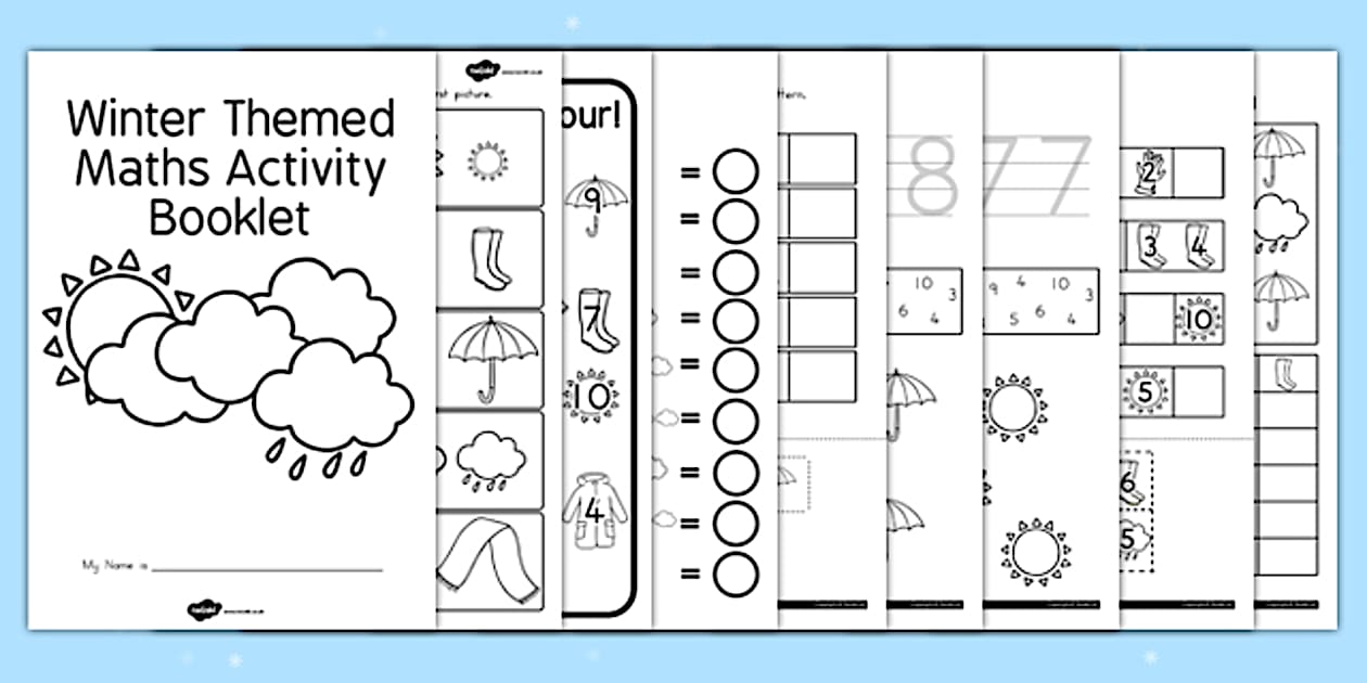Winter Themed Maths Activity Booklet (teacher made) - Twinkl