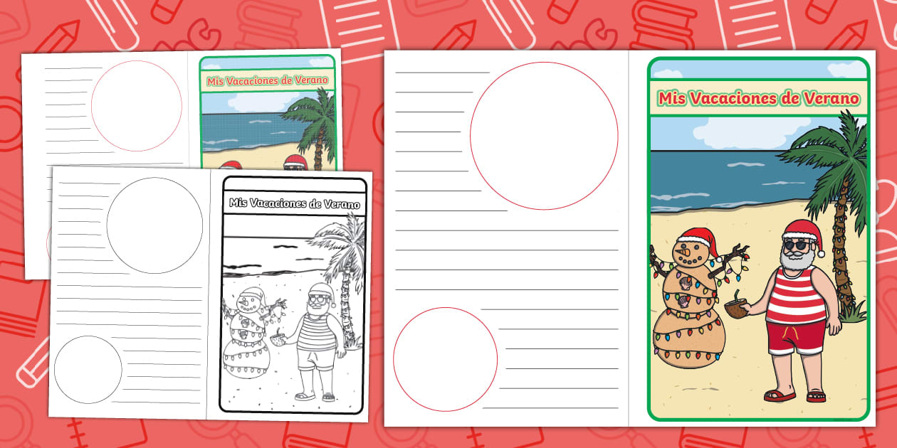 Guía de Trabajo: Escritura de Libro Mis Vacaciones de Verano