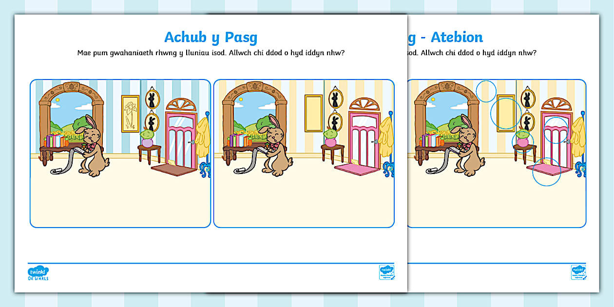 Achub y Pasg: Beth Yw'r Gwahaniaeth? (Hecho por educadores)