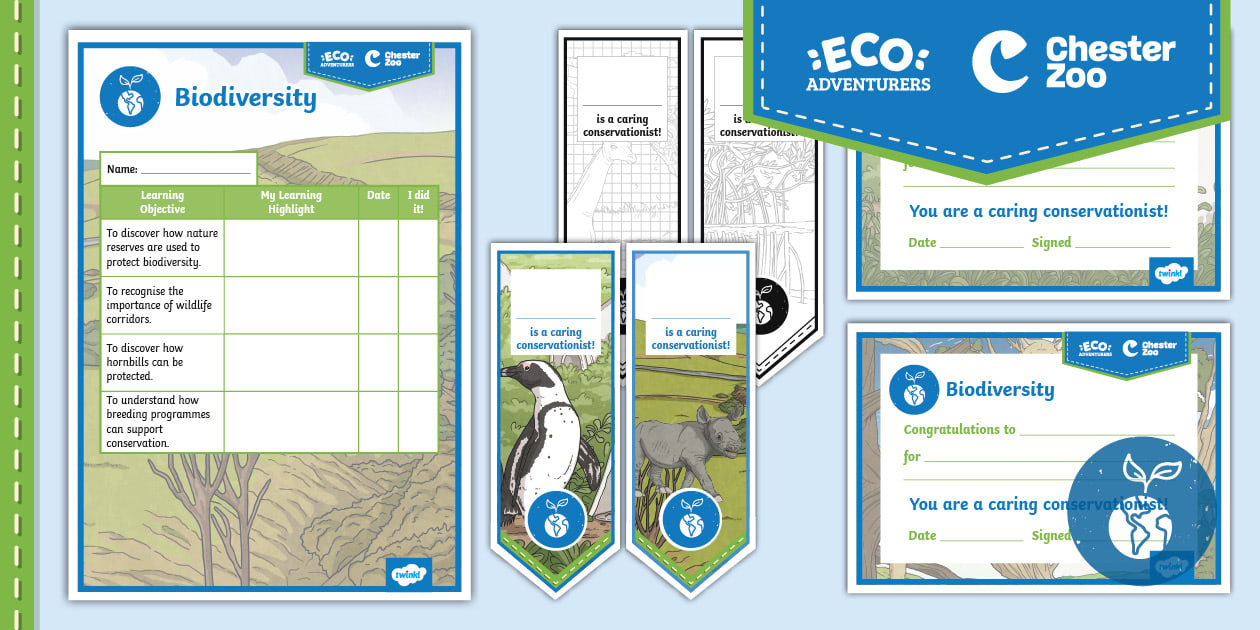 FREE! - Year 4 Biodiversity Bookmarks, Certificates & Reward Chart