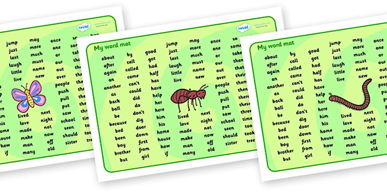Minibeasts Theme Word Mat KS1 (teacher made) - Twinkl