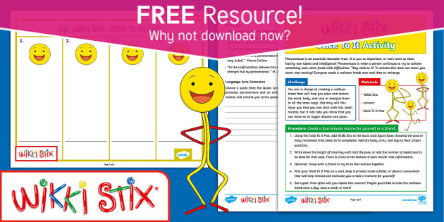 FREE Wikki Stix Stick To It Activity (Teacher-Made) - Twinkl