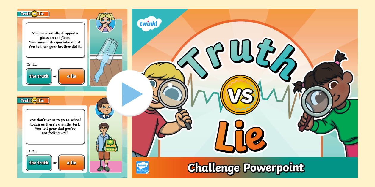 Truth vs Lie Challenge PowerPoint (teacher made) - Twinkl