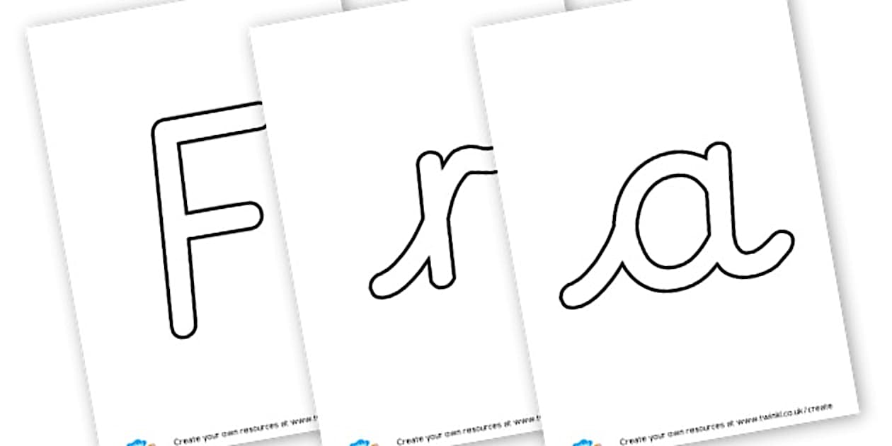 fractions cursive - display lettering (teacher made)