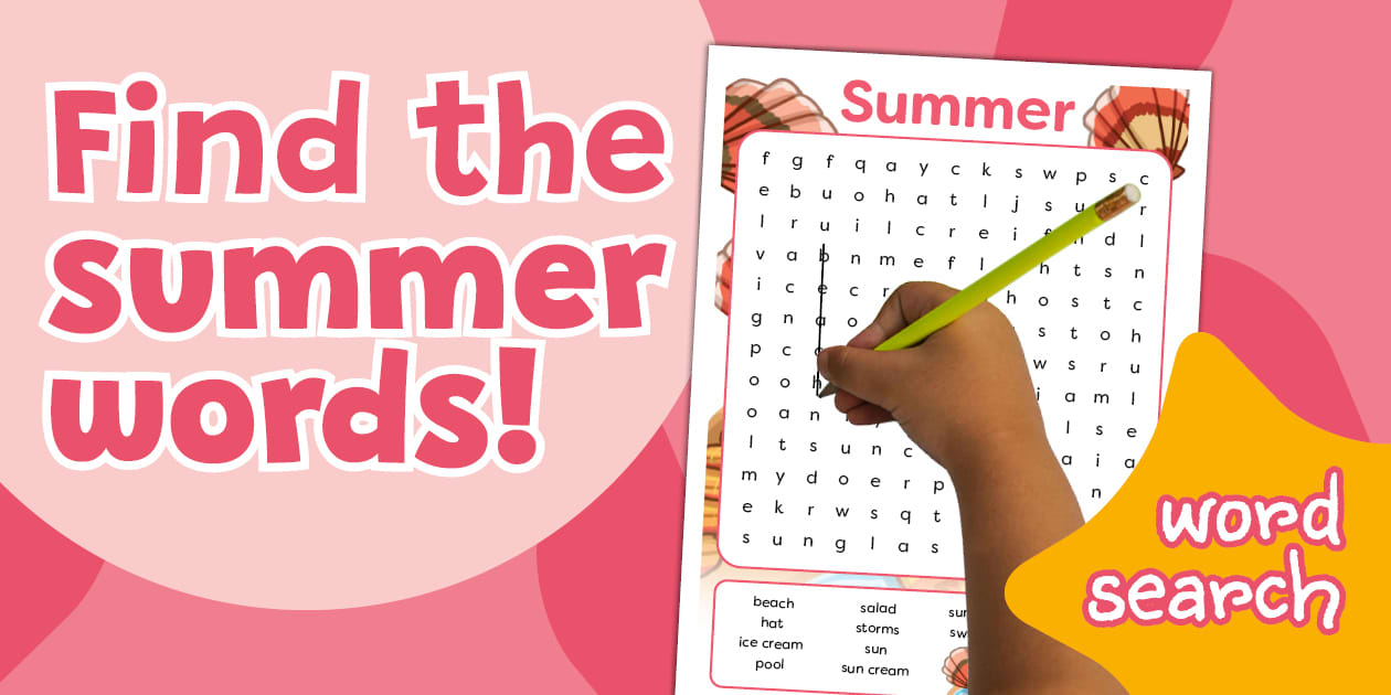 Let's Look at Summer Word Search