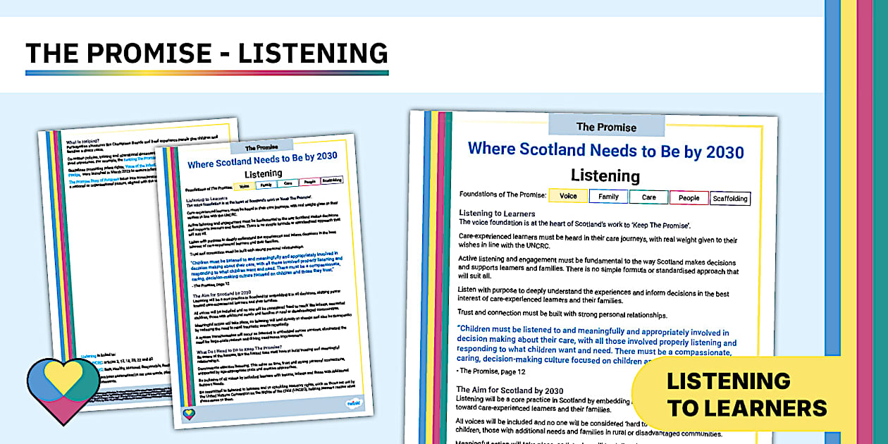 The Promise: Where Scotland Needs to Be by 2030 (Listening)