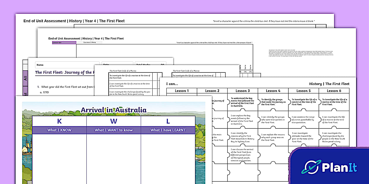 Year 4 First Fleet Assessment Pack - Twinkl
