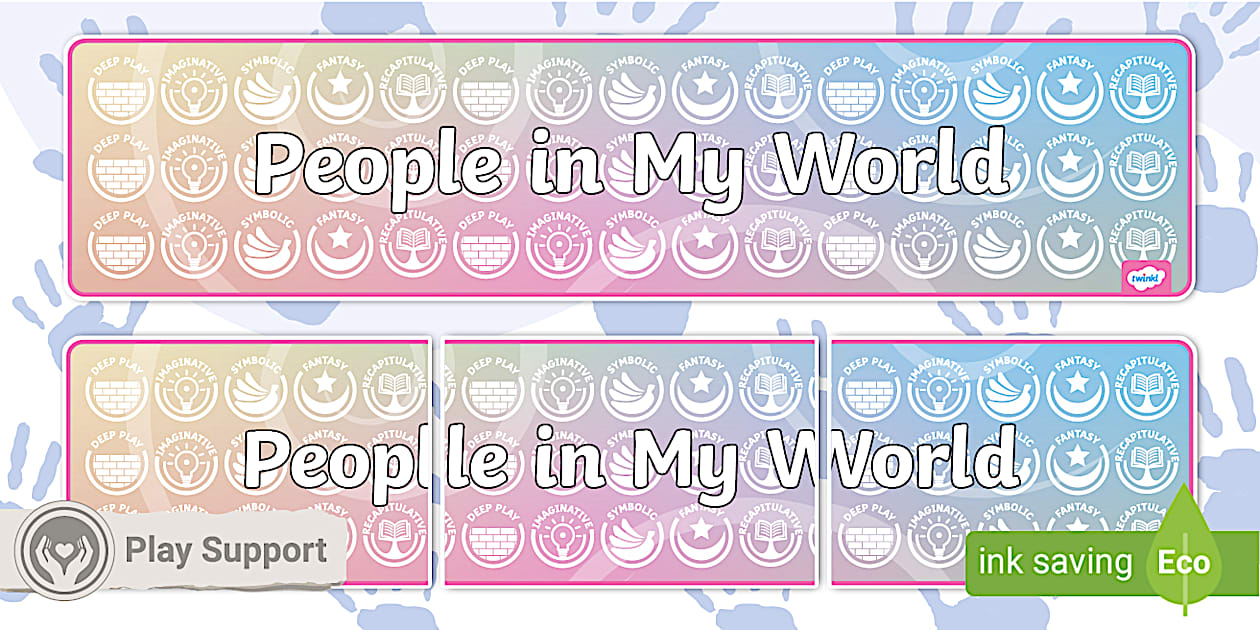 People in My World Banner (l'enseignant a fait) - Twinkl