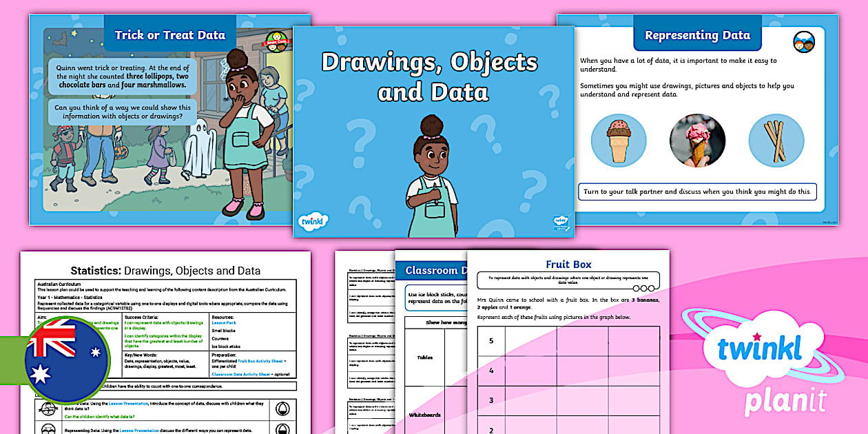 Year 1 Statistics: Drawings, Objects and Data Lesson