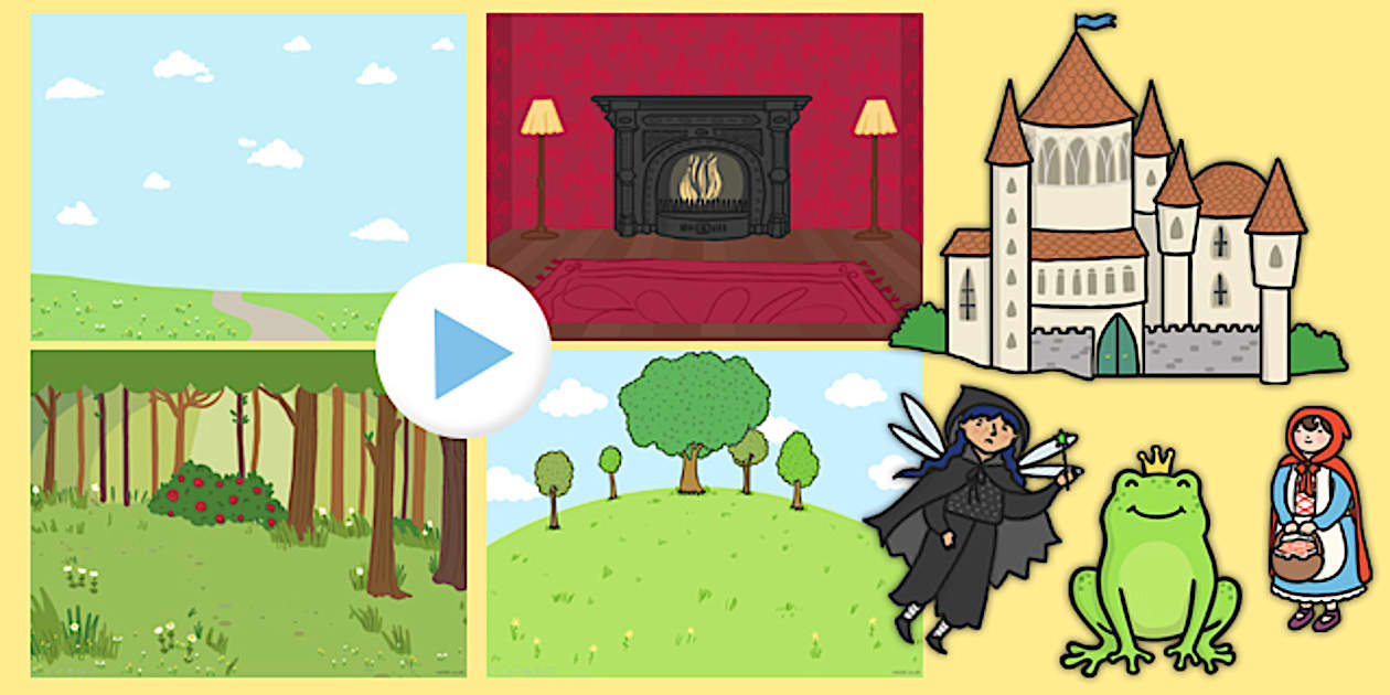 Traditional Tales Themed Editable PowerPoint Background Template