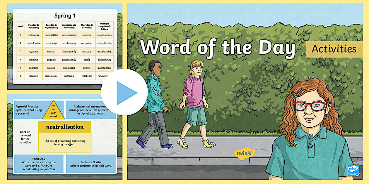 Year 6 Word of the Day Spring 1 PowerPoint (teacher made)