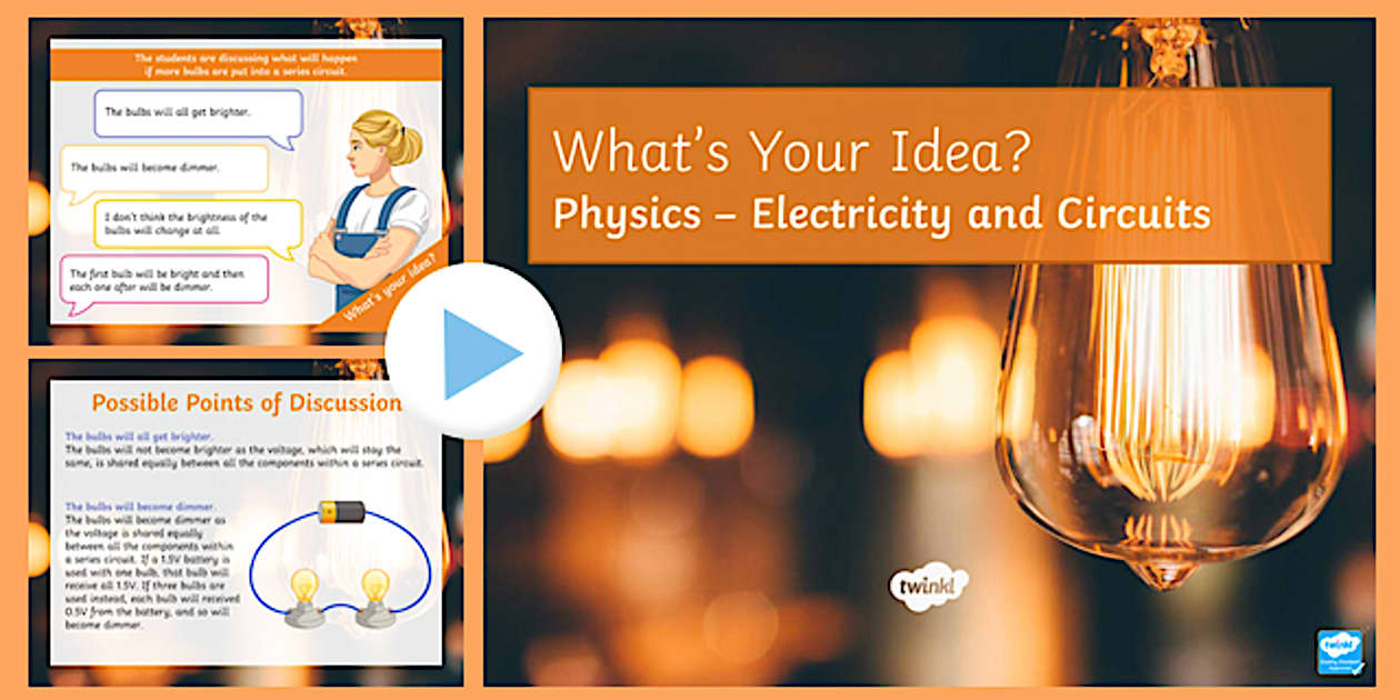 KS3 Electricity and Circuits What's Your Idea? PowerPoint