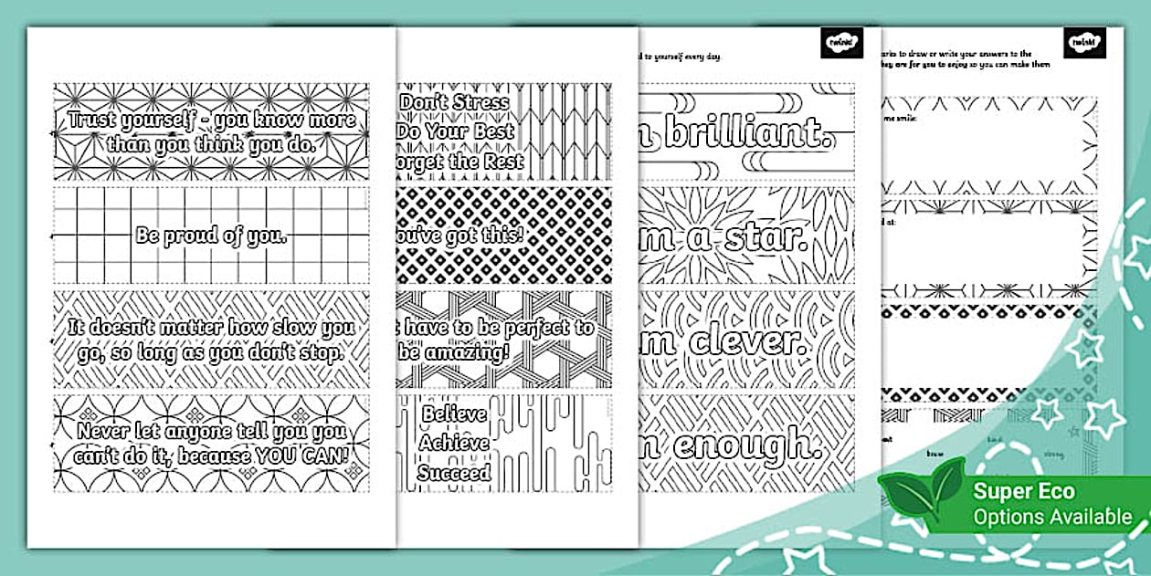 11+ Mindfulness Bookmarks | Exam Wellbeing Resources