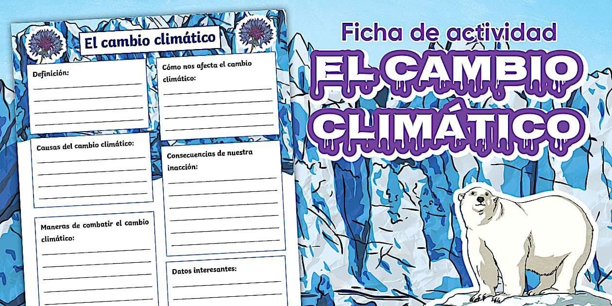 Ficha de actividad: Datos sobre el cambio climático
