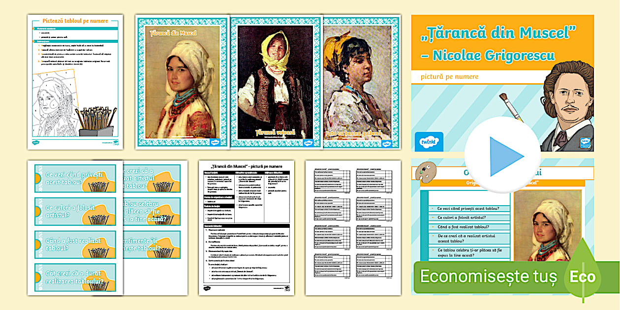 Activitate AVAP inspirată din picturile lui N. Grigorescu