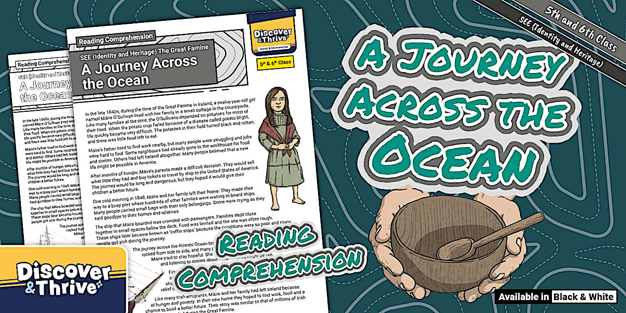 Reading Comprehension The Great Famine 5th and 6th Class