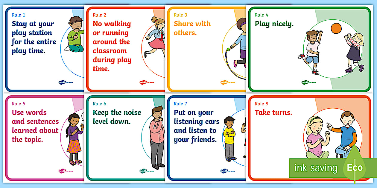 Aistear Key Rules Classroom Display Posters (teacher made)