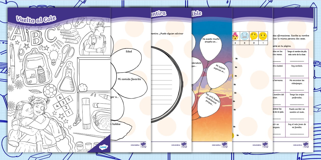 Cuadernillo: vuelta al cole - Twinkl