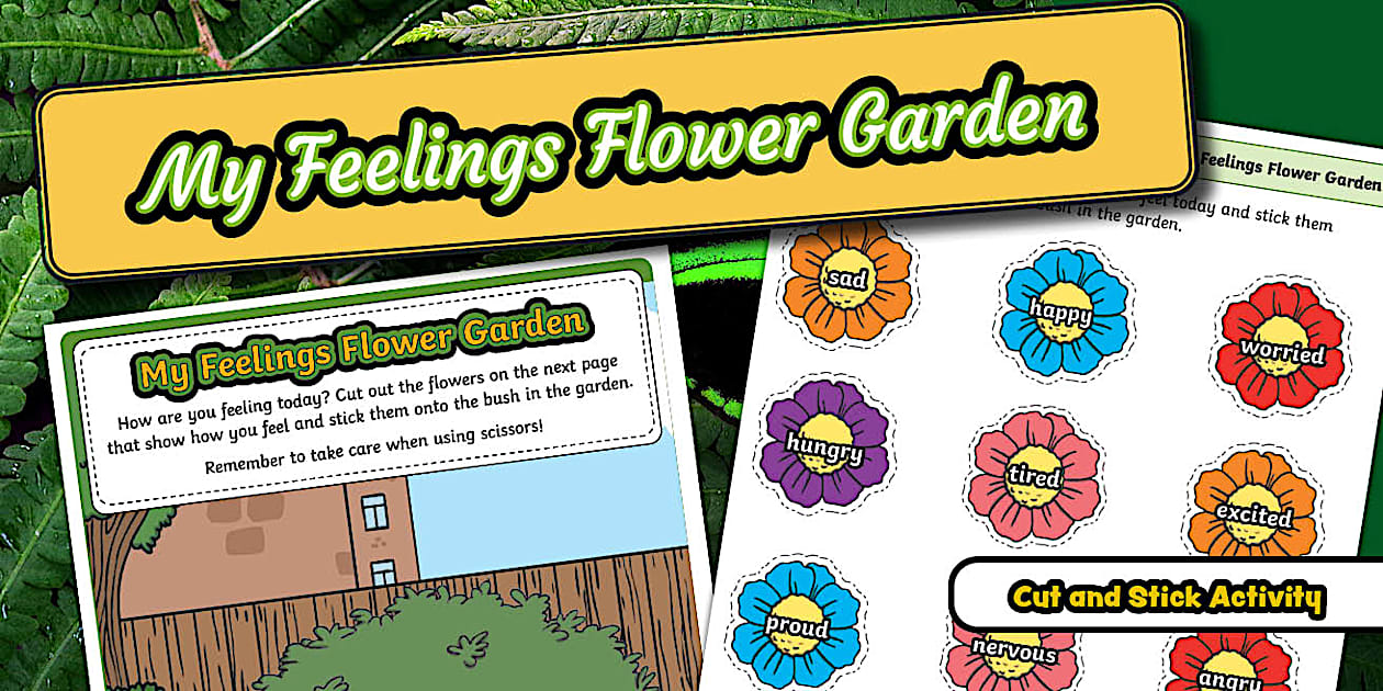 My Feelings Flower Garden - KS1 - Twinkl
