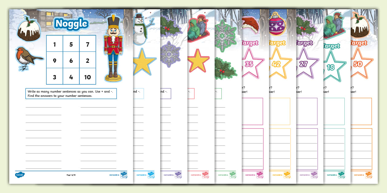 👉 Christmas Maths Noggle - KS2 Maths (Teacher-Made)
