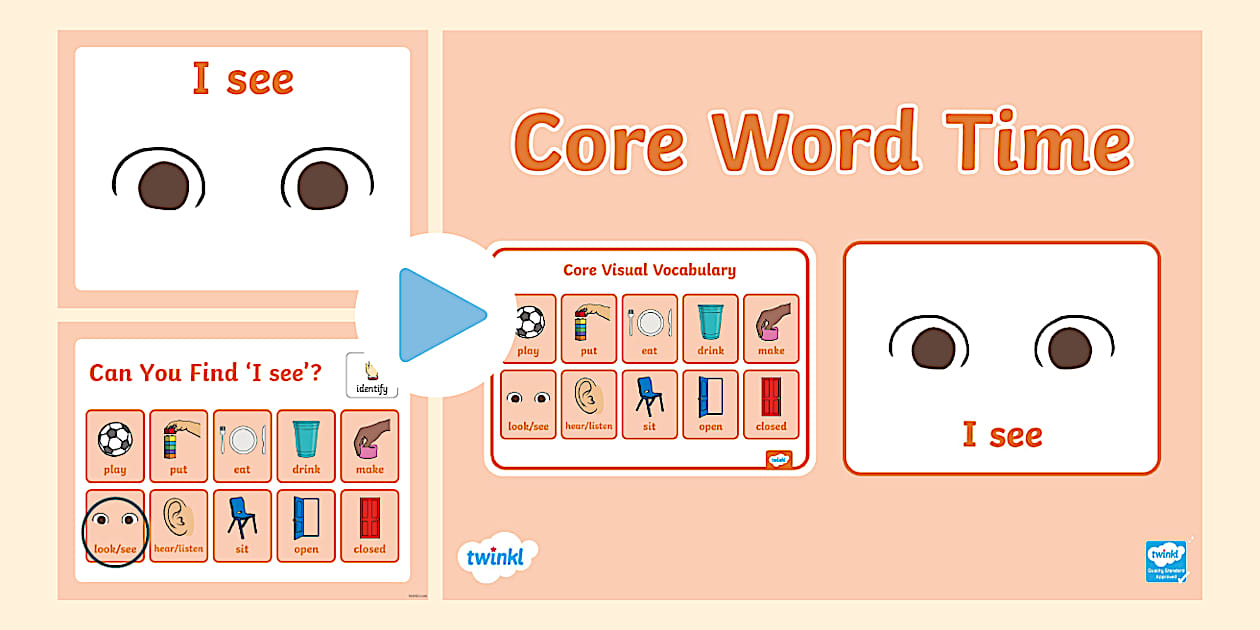 Core Word PowerPoint - I See (teacher made) - Twinkl